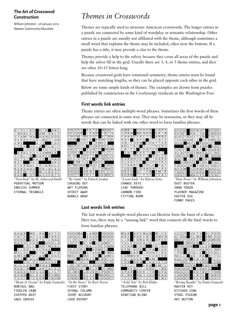 Art of Construction | PDF | Crossword | Leisure