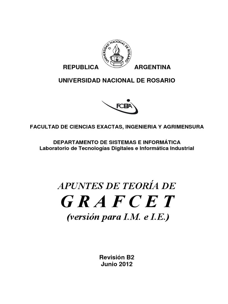 Grafcet Revb2 Teoria Pdf Ingeniería De Control Controlador Lógico 