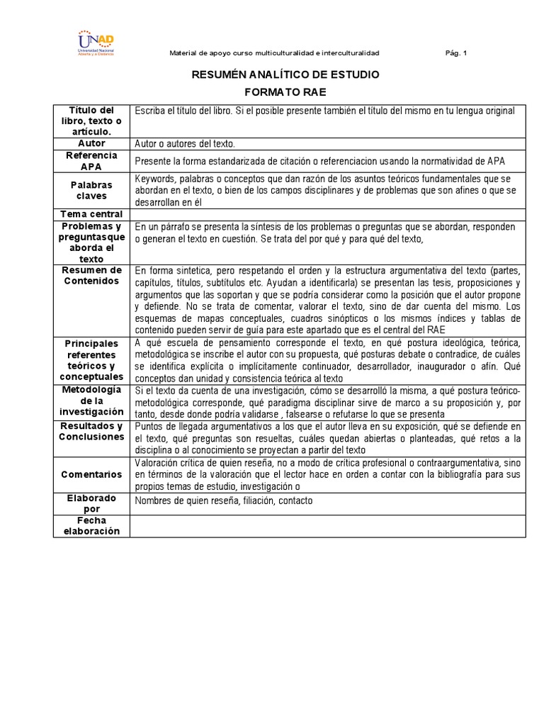Modelo RAE | PDF | Bibliografía | Interacciones de disciplina académica