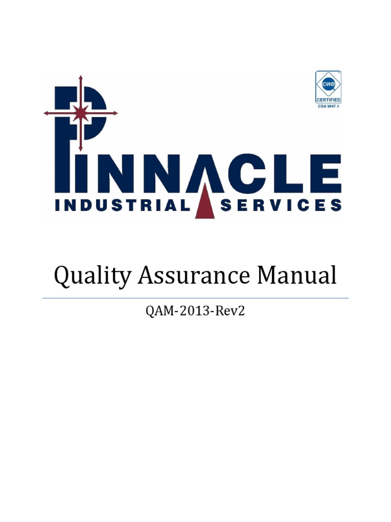 Quality Assurance Manual | PDF | Specification (Technical Standard ...