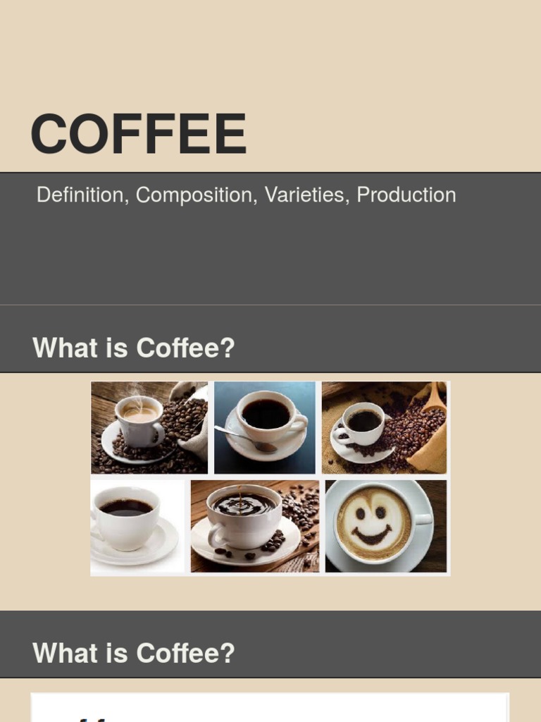 Beverage Report - Coffee | PDF | Coffee | Foods