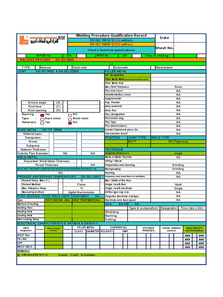WPQR SMAW EN-2- 30mm(under modification) - Copy (3).xls | Welding ...
