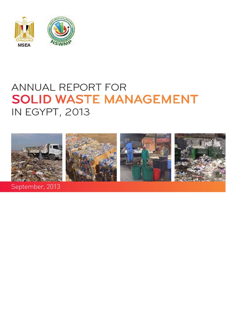 ANNUAL REPORT FOR SOLID WASTE MANAGEMENT IN EGYPT | Waste Management ...