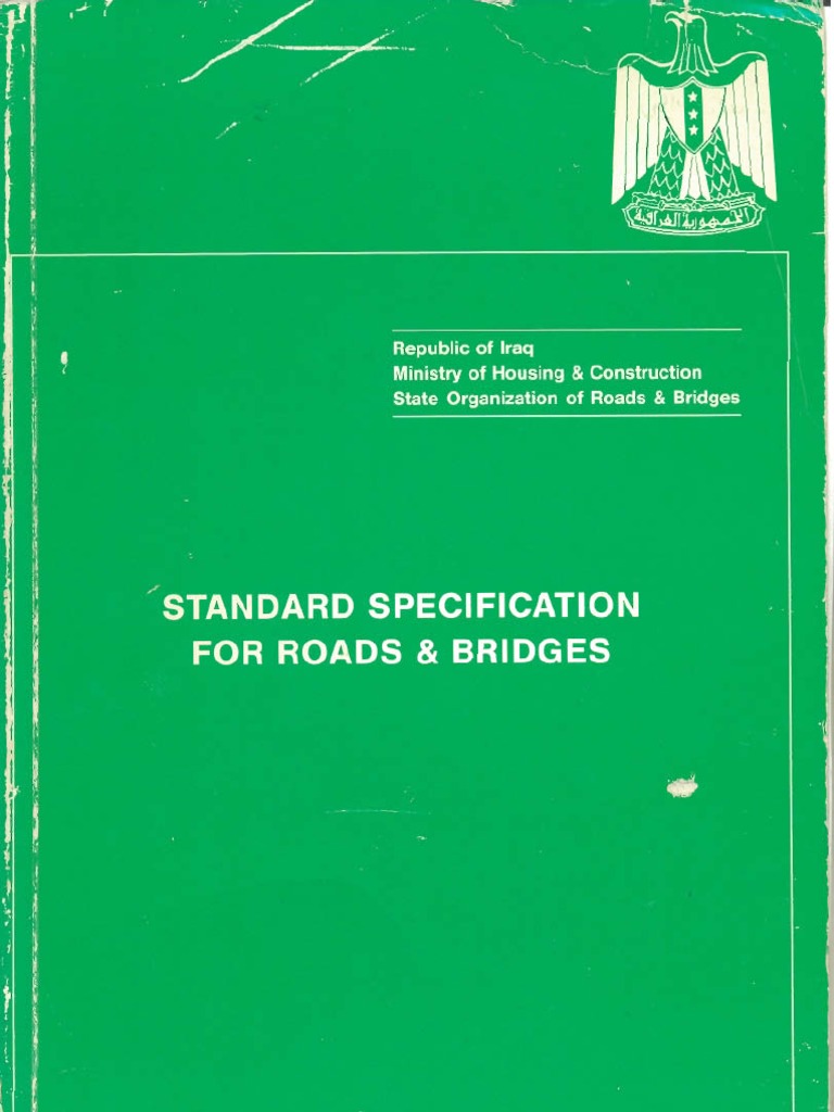 Standards and Specifications For Roads and Bridges | PDF
