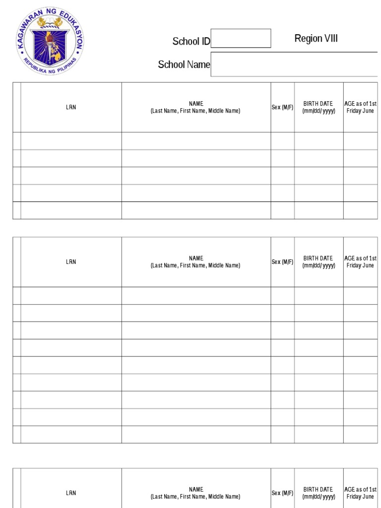 Deped Forms New | PDF