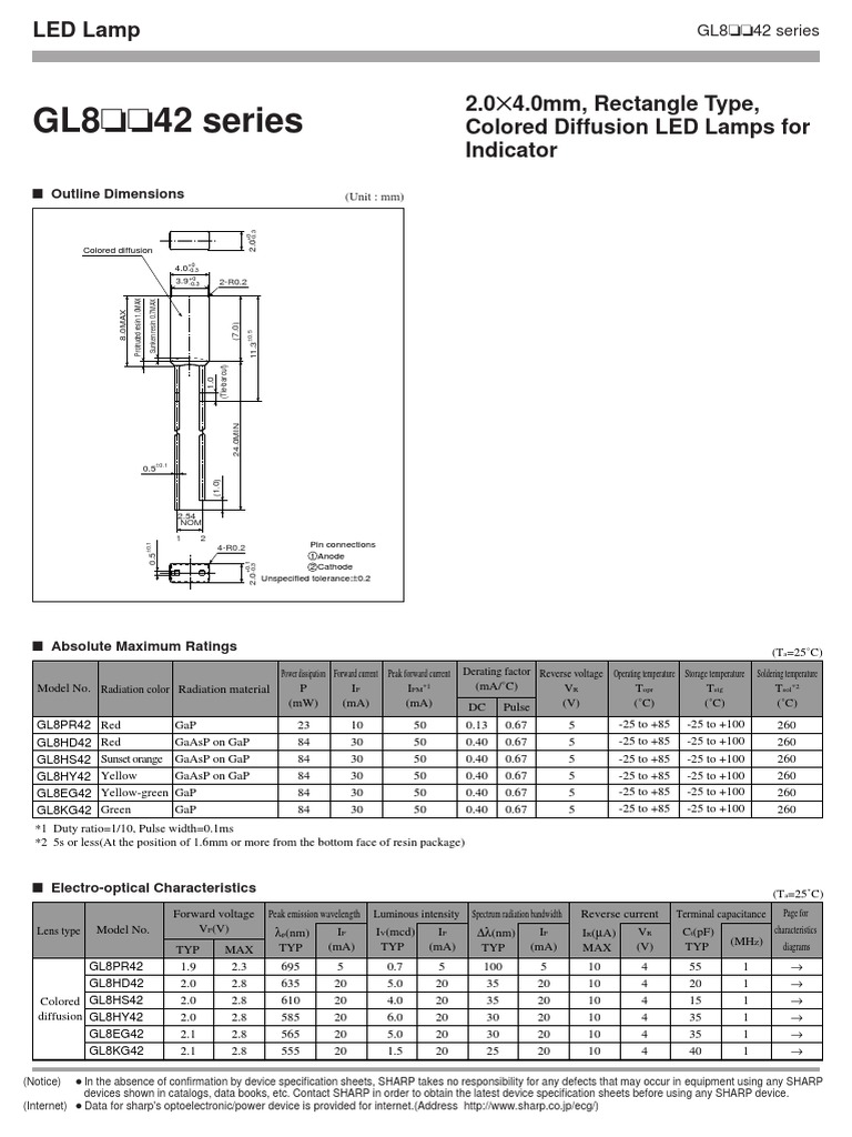 GL8oo42 Series | PDF | Electromagnetism | Electrical Engineering