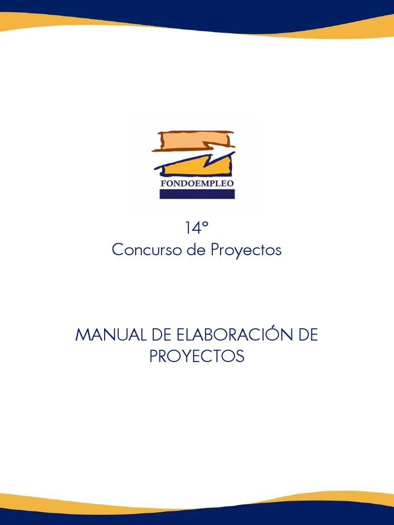 Manual Elaboracion de Proyectos | PDF | Recursos humanos | Derecho laboral