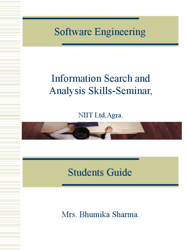 Software Engineering: NIIT LTD, Agra | PDF | Software | Engineering