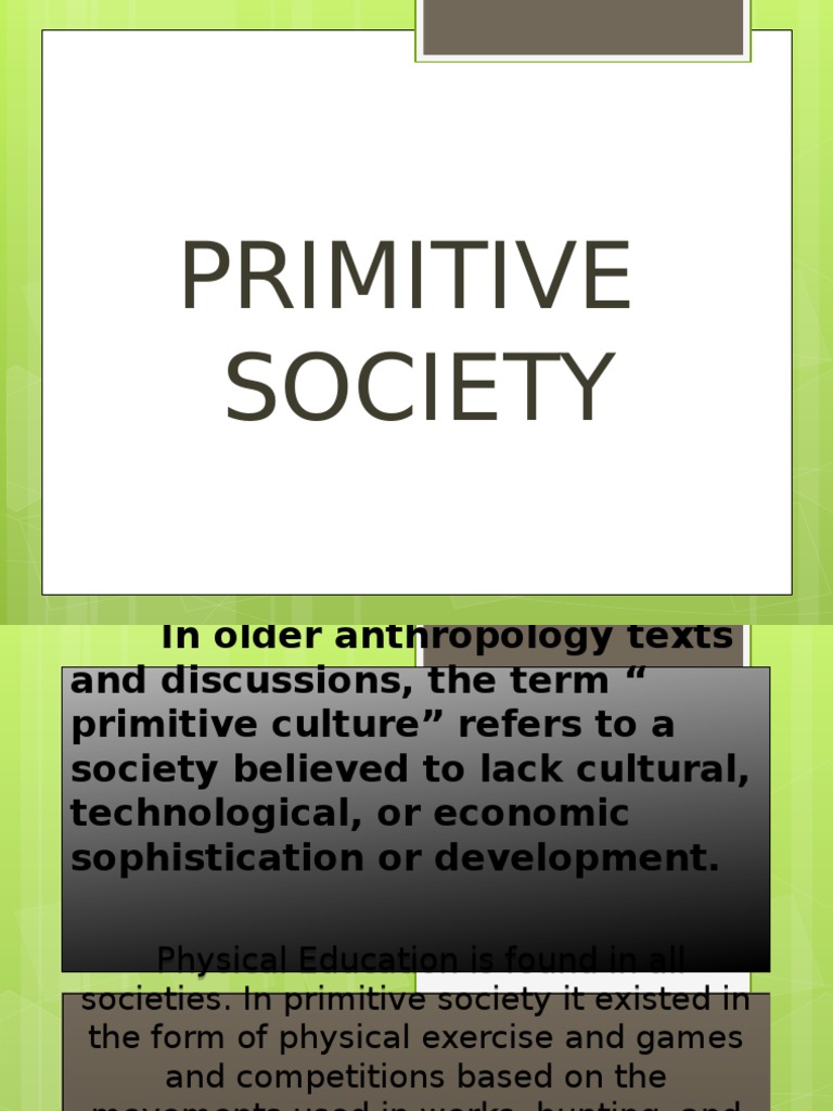 Primitive Society | PDF | Ancient Egypt | Ancient History