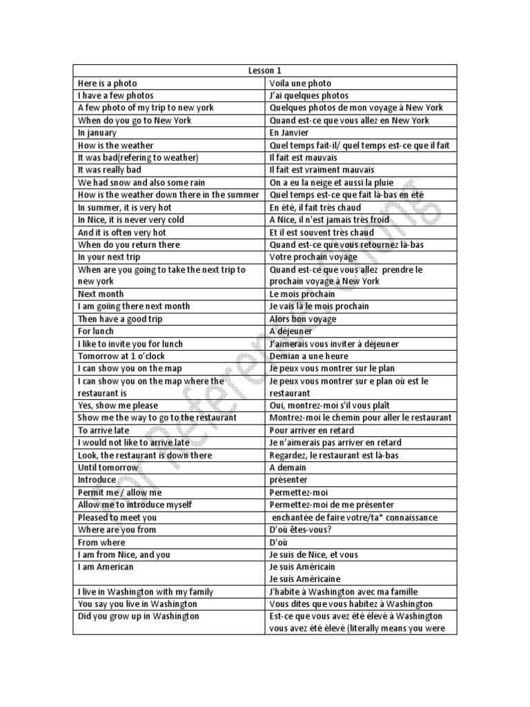 Pimsleur French 3 Transcripts | PDF | Loisirs | Nourritures