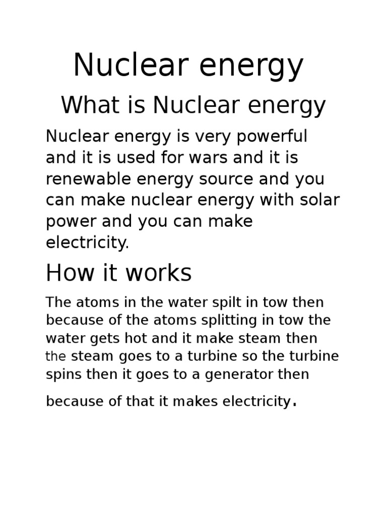 Understanding Nuclear Energy Basics | PDF