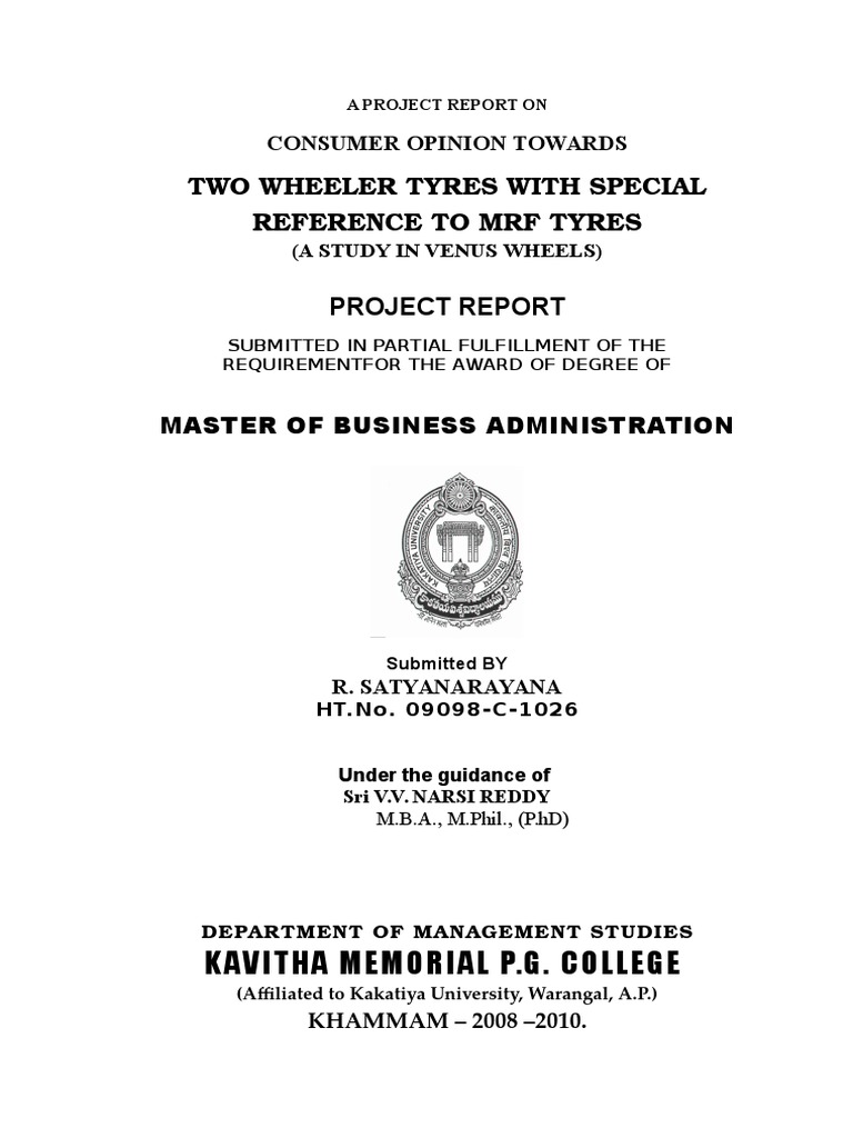 MRF Project | Download Free PDF | Social Group | Consumer Behaviour