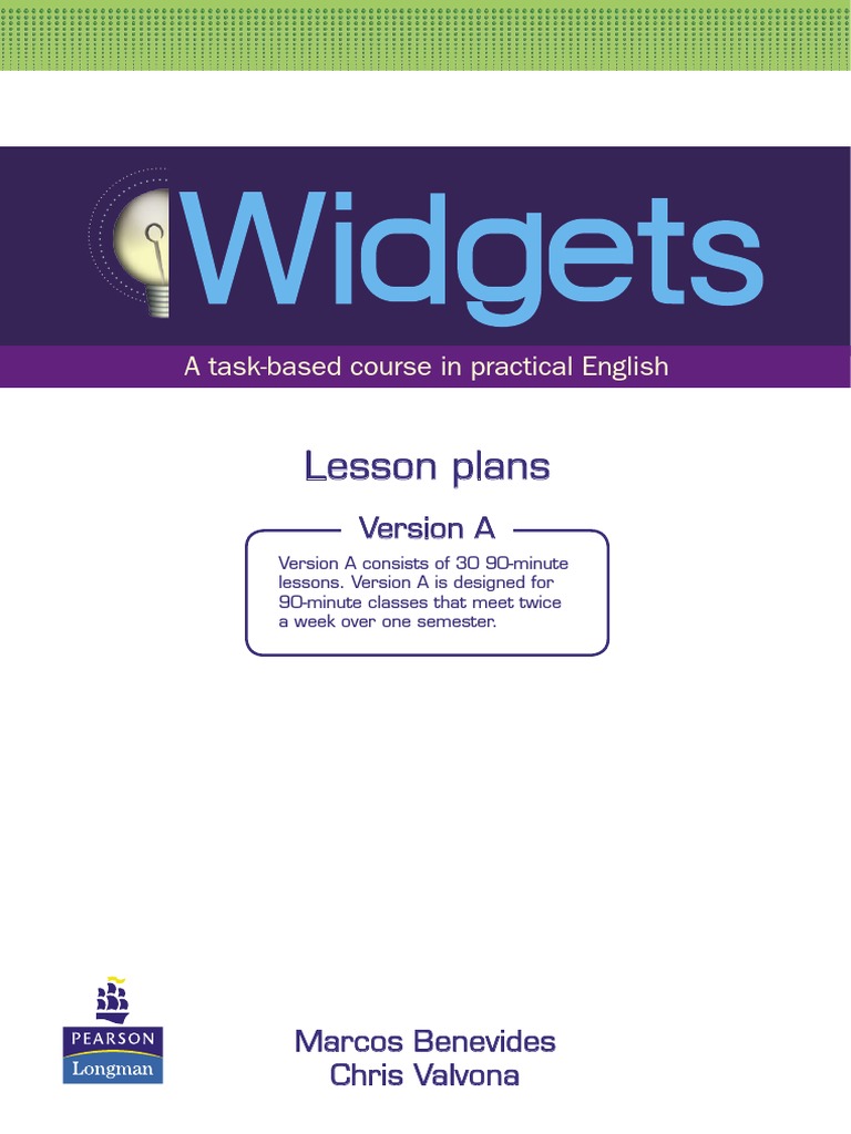 Widgets Lesson Plans | PDF | Lesson Plan | Homework