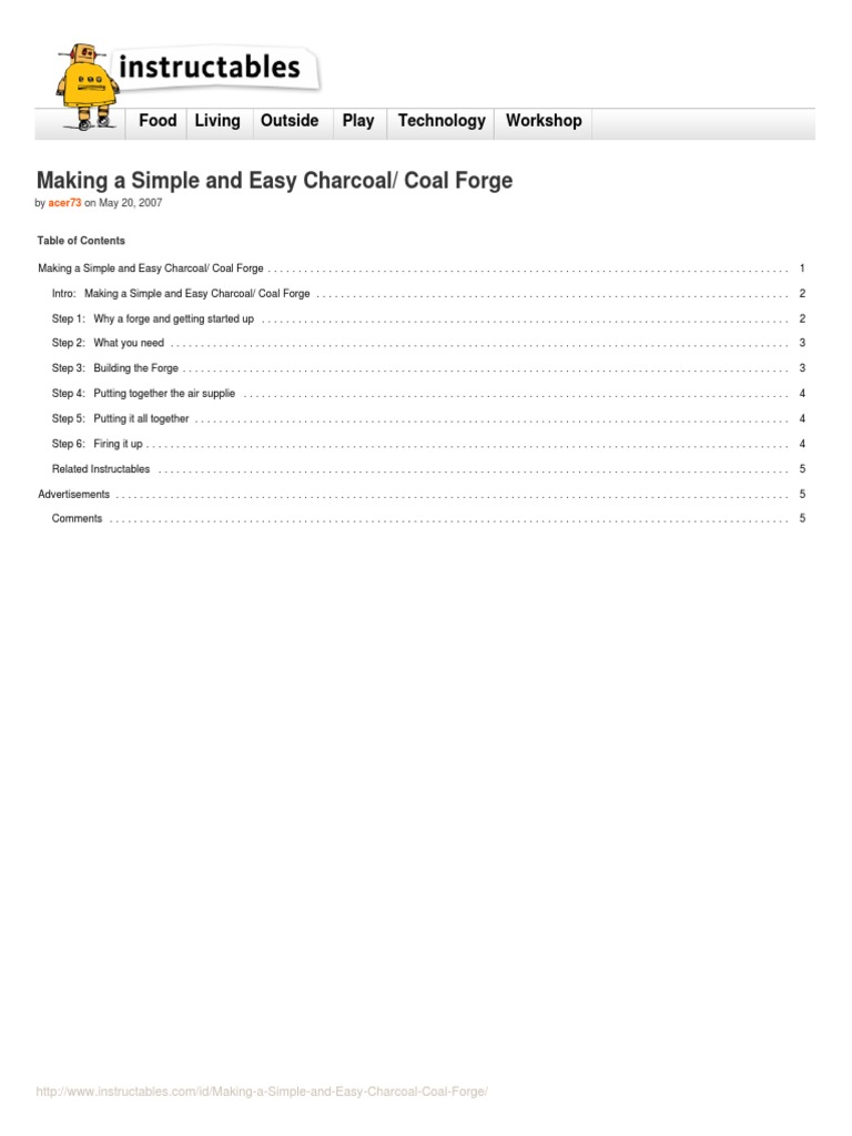 A Step-by-Step Guide for Building a Simple, Effective Charcoal Forge ...