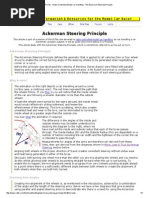 Understanding Ackermann Steering Mechanism | PDF | Steering | Wheel
