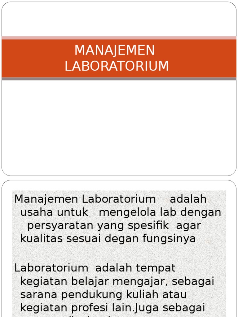Manajemen Lab. Baru | PDF