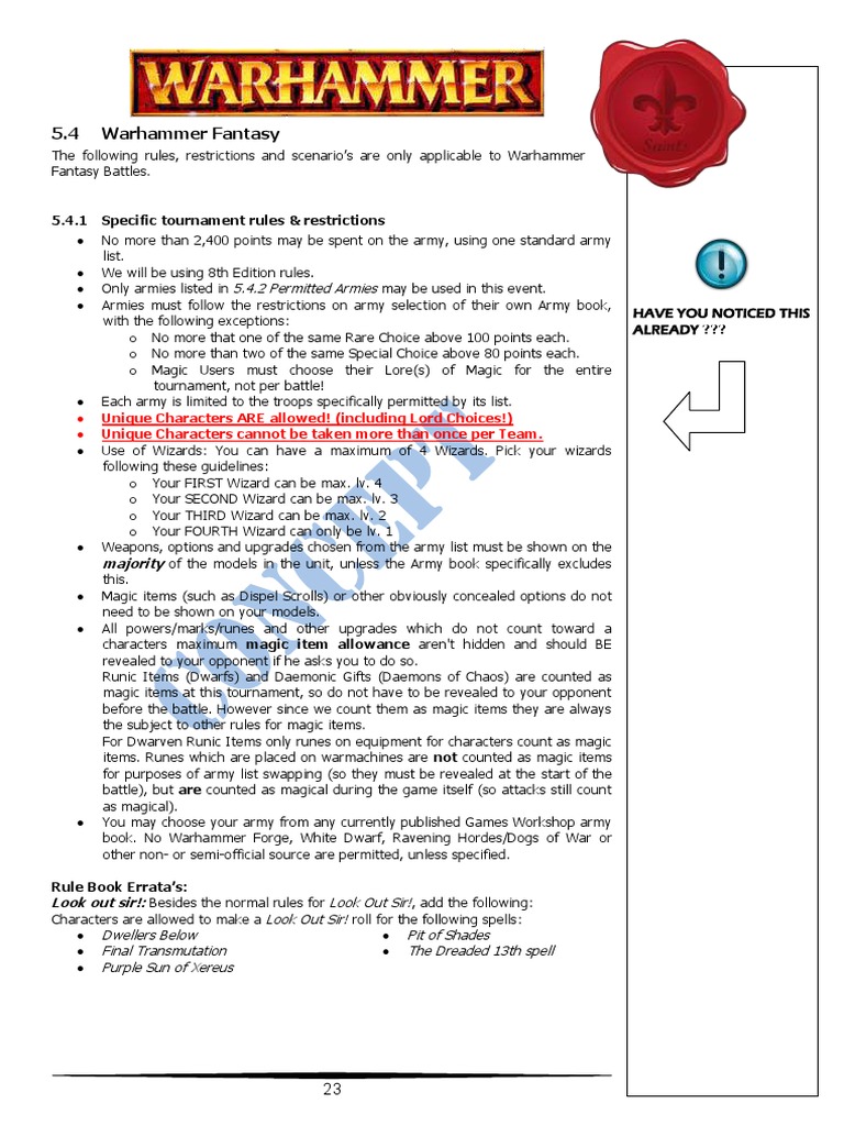 BotC 2014 Concept Rulespack Battles | Download Free PDF | Fantasy ...
