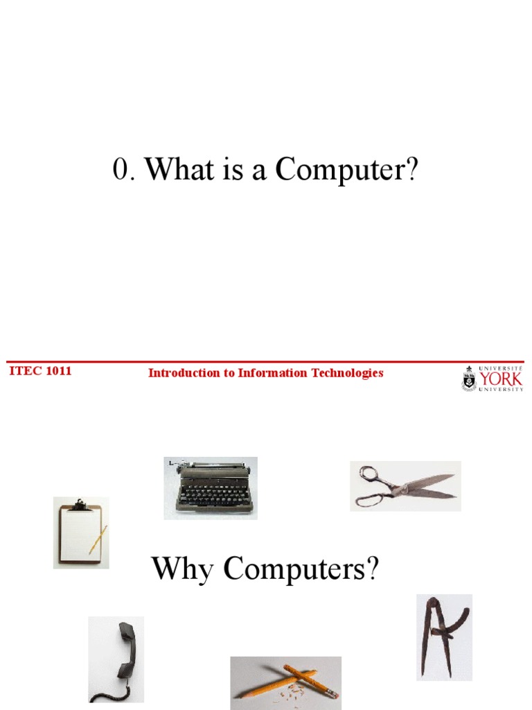 Intro to Information Tech Basics | PDF