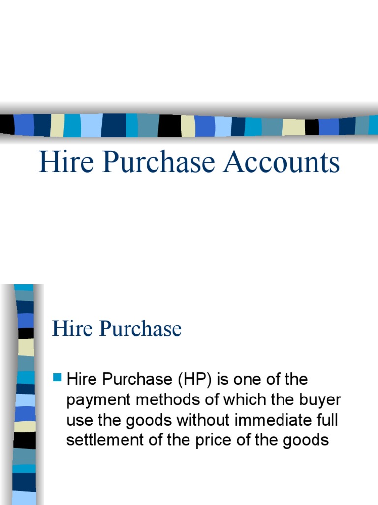 Hire Purchase | PDF | Repossession | Interest