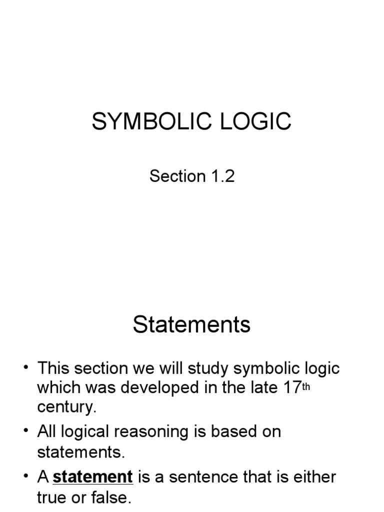 Symbolic Logic Dalesandro | PDF | Syntax (Logic) | Teaching Mathematics