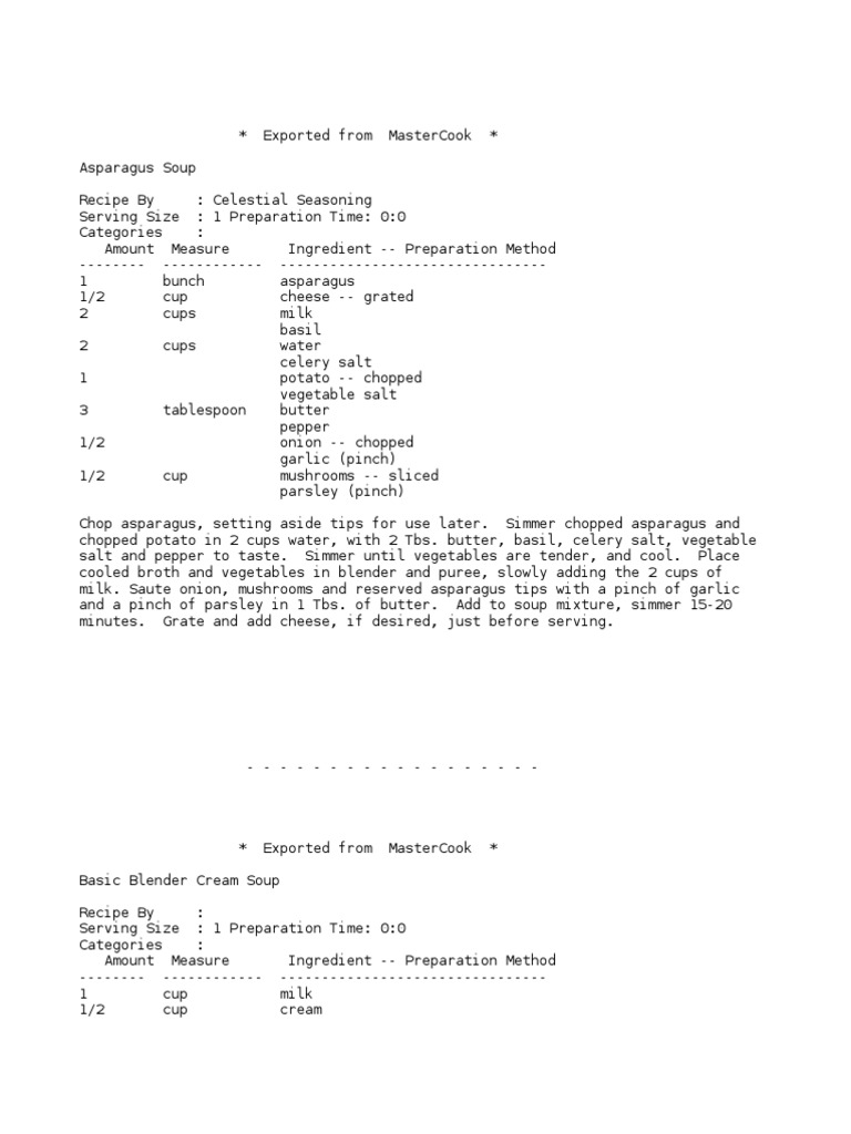 Soup Recipes | PDF | Soup | Potato