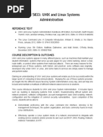 1 - System Administration Course Outline | PDF | Operating System | Backup