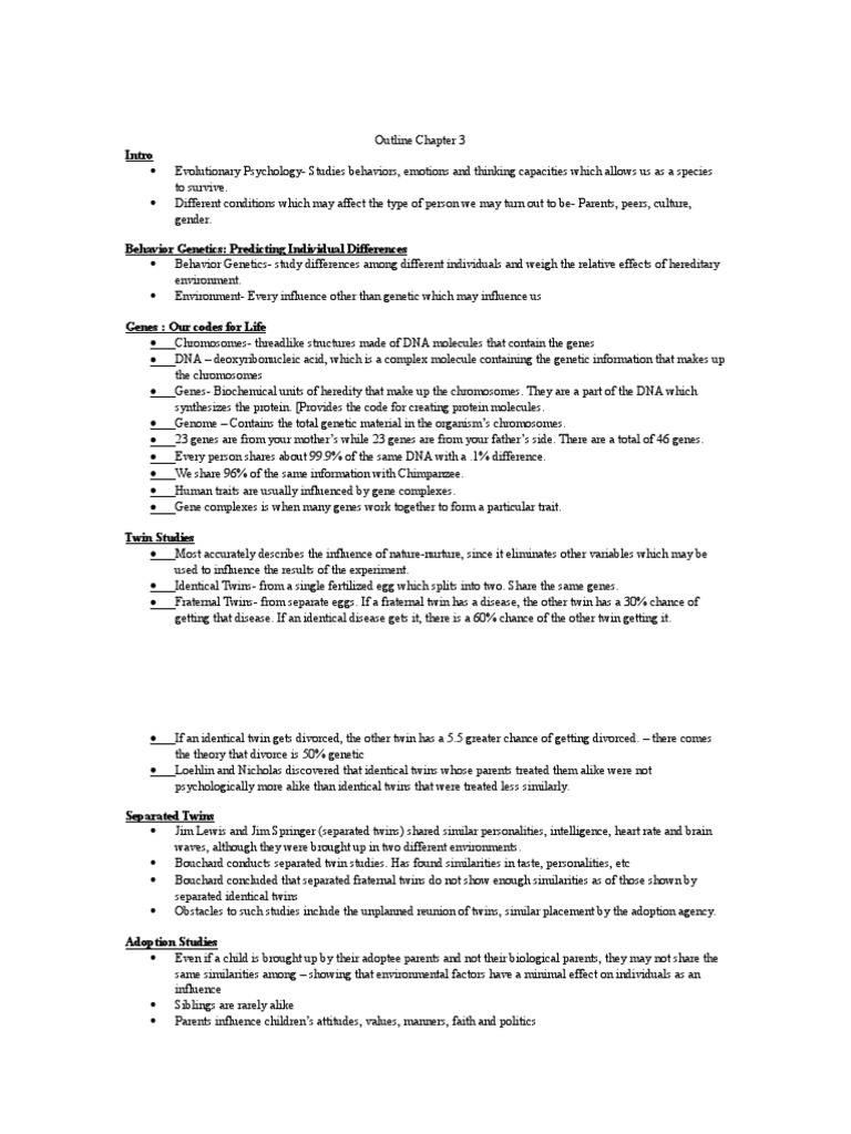 1412819 AP Psychology Chapter 3 Outline From the Myers Textbook ...