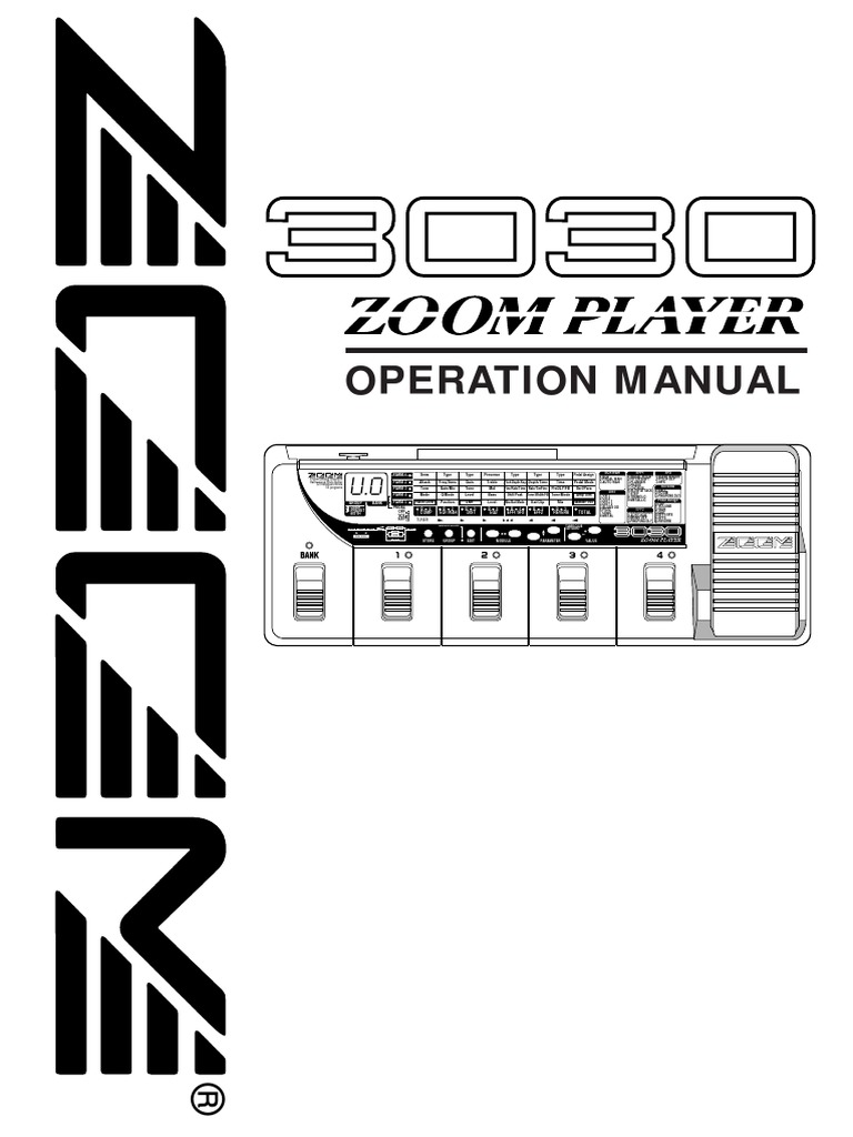 Zoom.E 3030.manual | PDF | Synthesizer | Musical Instruments