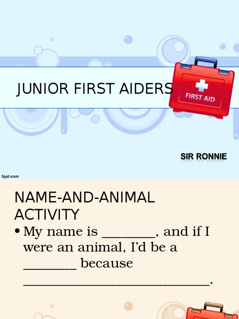 Junior First Aid Training for Kids | PDF | First Aid | Wound