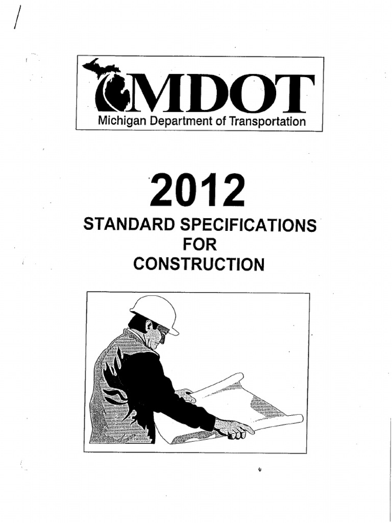 MDOT - 2012 Standard Specifications For Construction | PDF | Surety ...