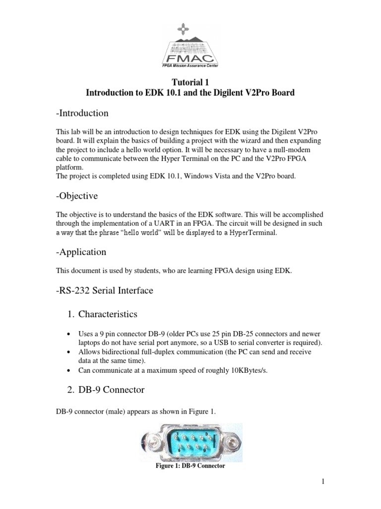 EDK Tutorial 1 | PDF | Computer Data | Computer Engineering