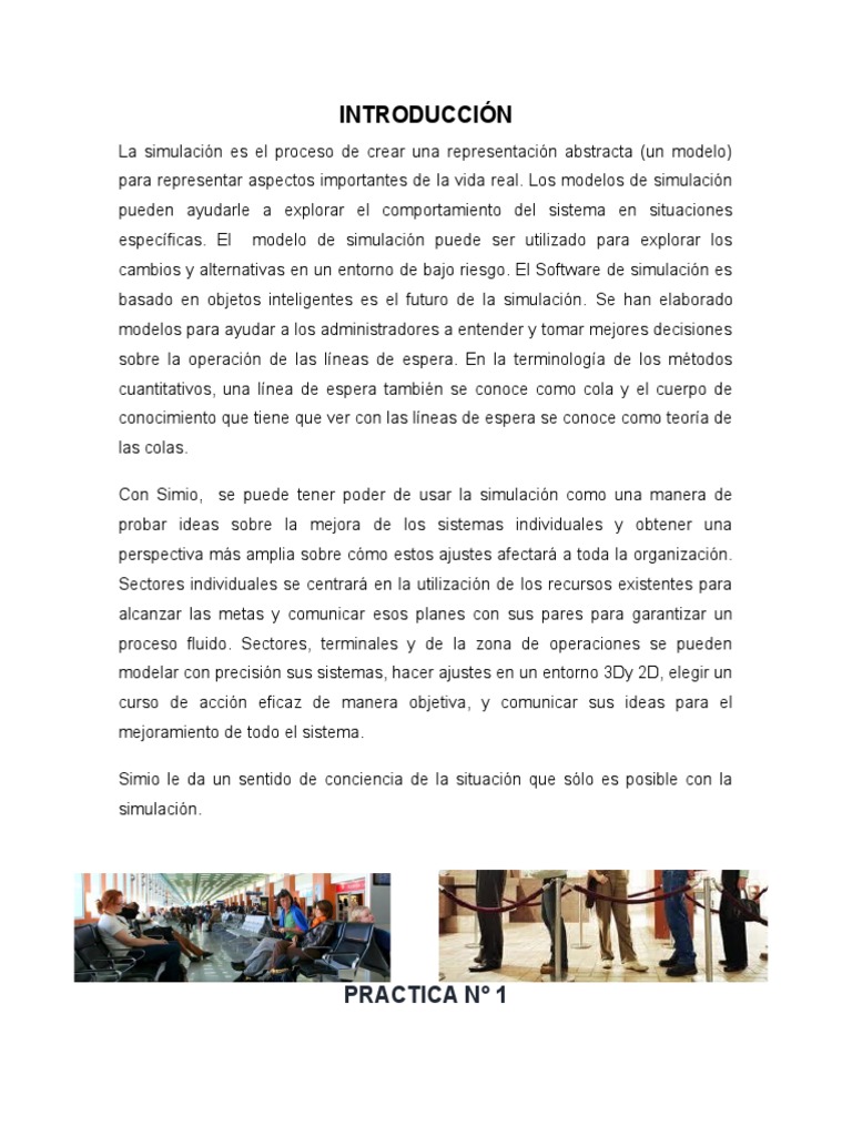 Introducción Simio | PDF | Simulación | Software