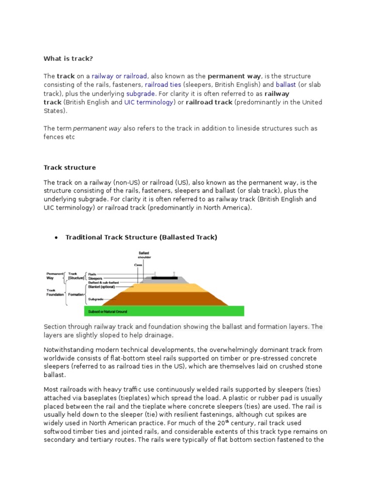 Track Structure | PDF | Track (Rail Transport) | Rail Infrastructure