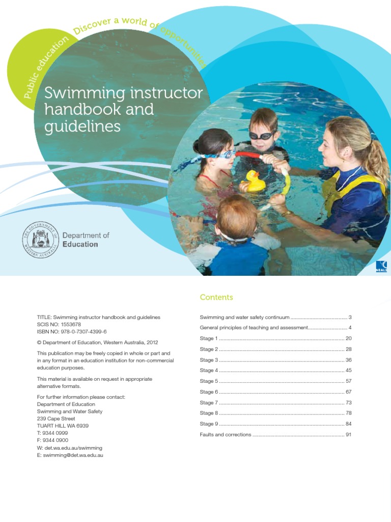 Swimming Instructor Handbook and Guidelines Final Apr 2012 | PDF ...