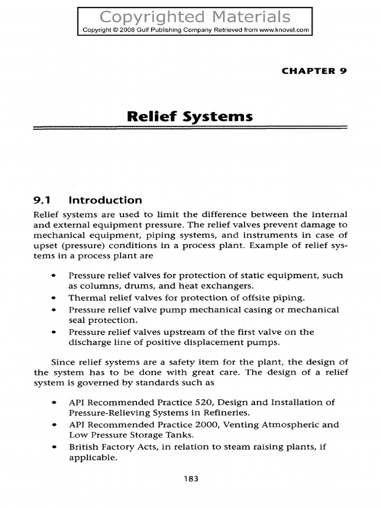 Relief Systems Design and Piping | PDF | Valve | Pipe (Fluid Conveyance)