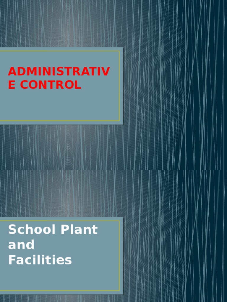Administrative Control by Gsmonsales | PDF | School Counselor | Teachers
