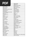 Diddy Party List | PDF | American Musicians | Musicians