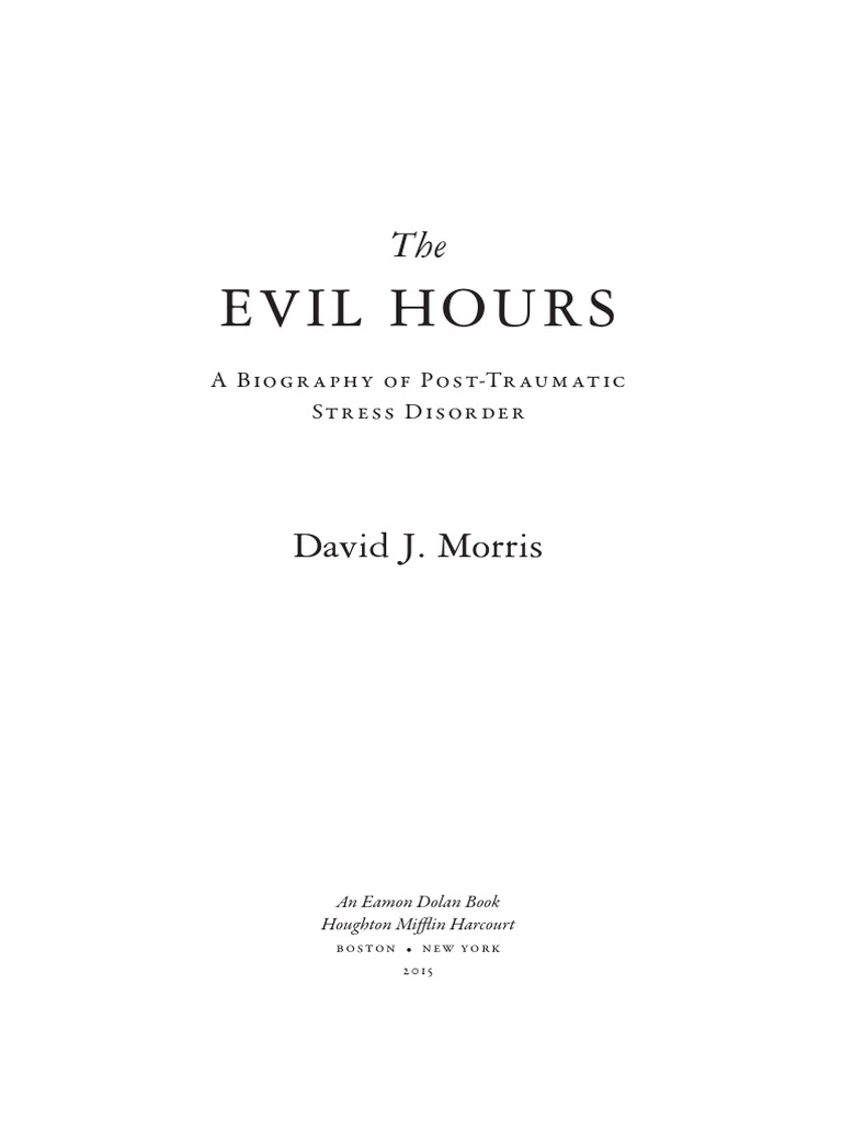 Evil Hours: Prologue | PDF