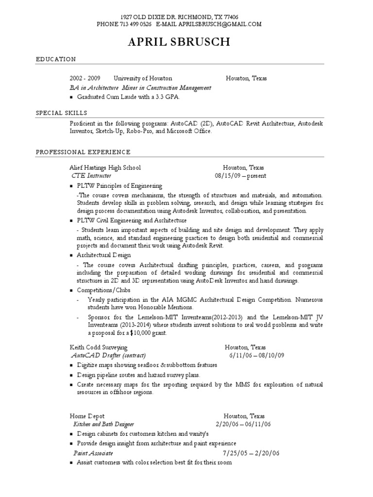 April Resume | PDF | Business | Technology & Engineering