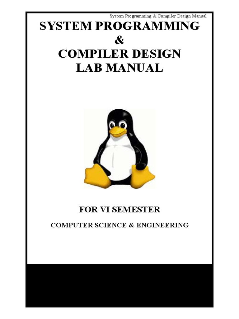 System Programming And Compiler Design Lab Manual Pdf Parsing Command Line Interface