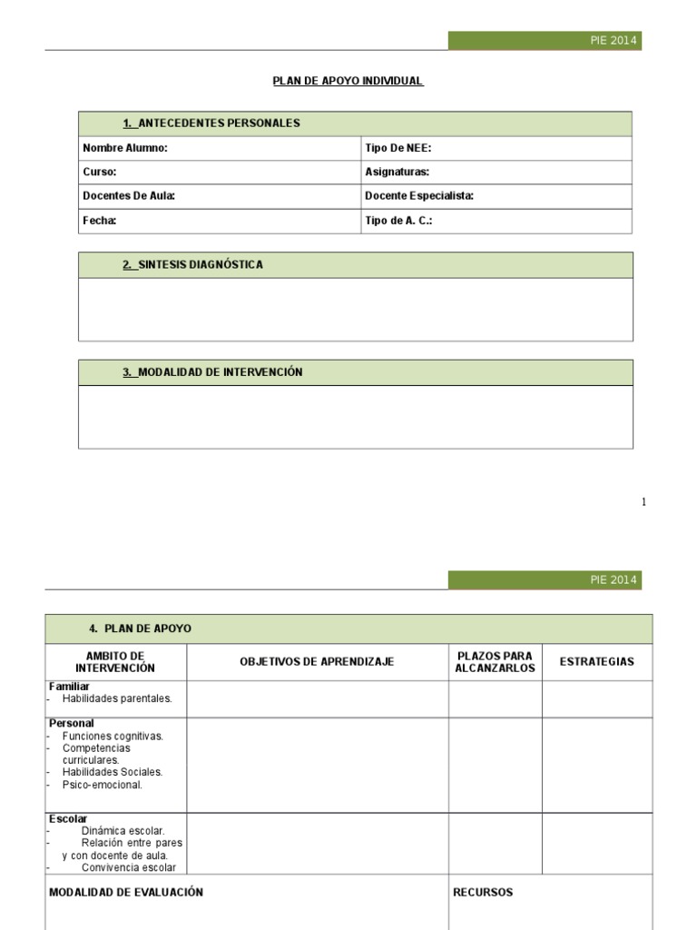 Formato PAI ... | PDF