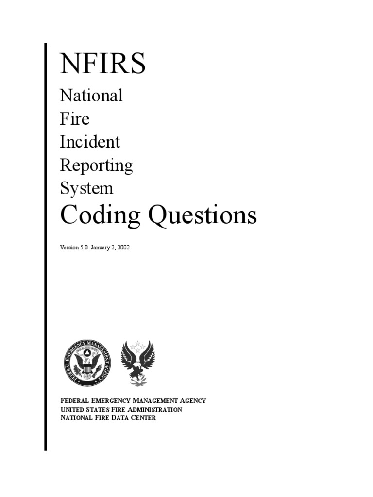 NFIRS Coding Questions Manual | New York City Fire Department | Firefighter