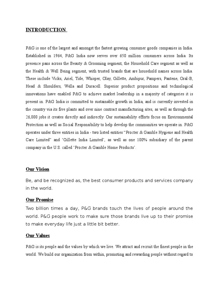 New Microsoft Word Document | PDF | Procter & Gamble | Brand