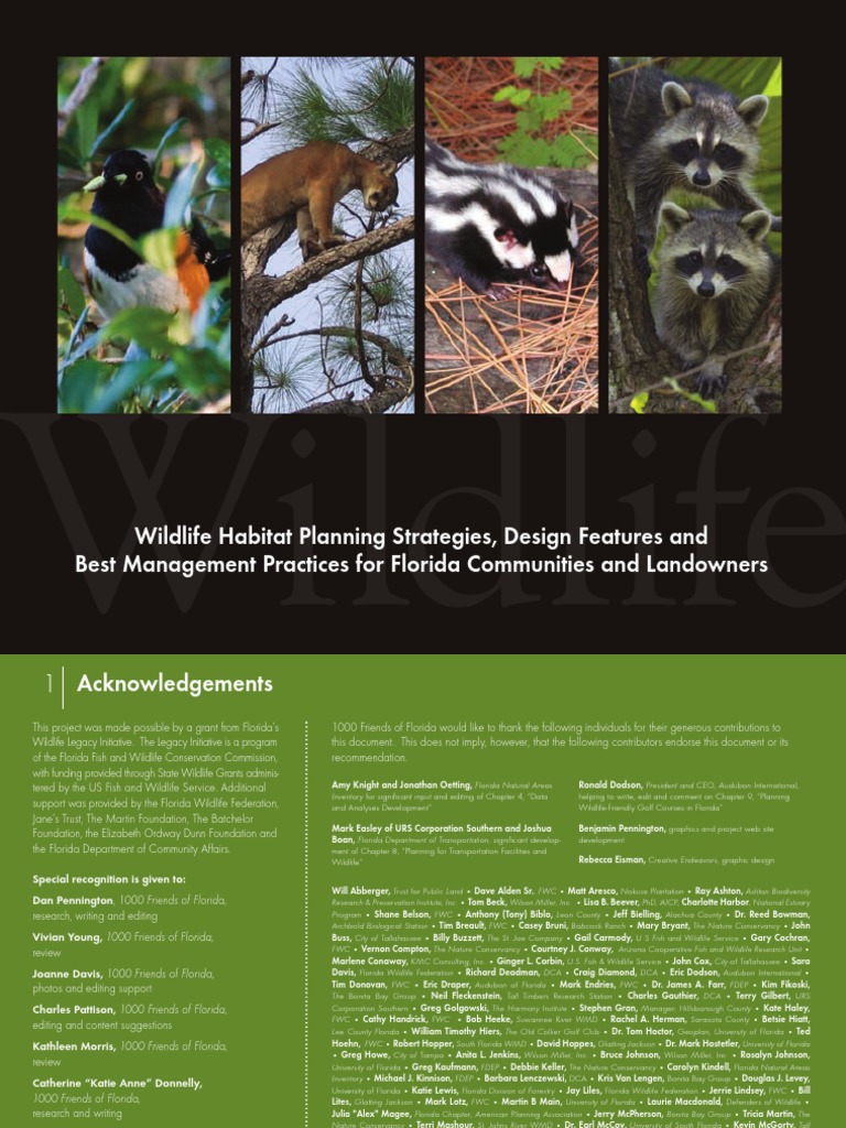 Wildlife Habitat Planning Strategies, Design Features and | PDF | Green ...