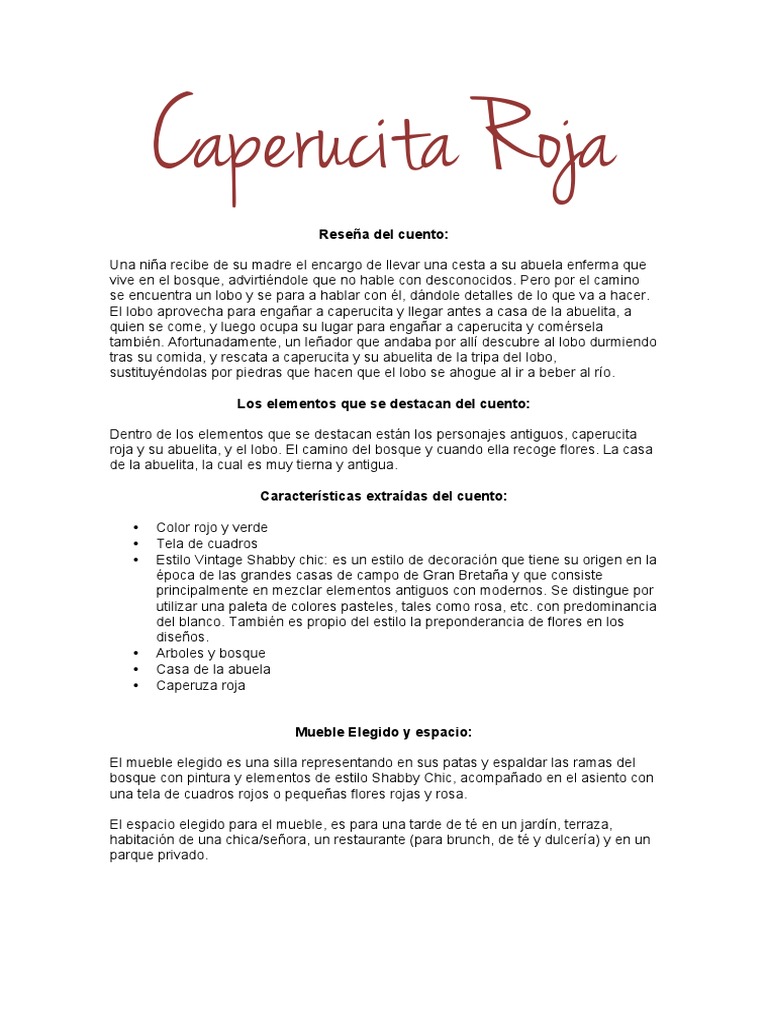 Caperucita Roja | PDF