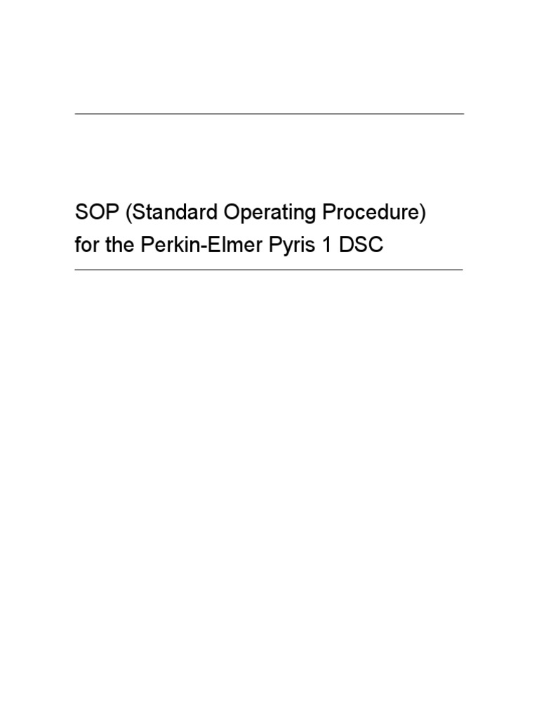 DSC (Manual) | PDF | Differential Scanning Calorimetry | Calibration