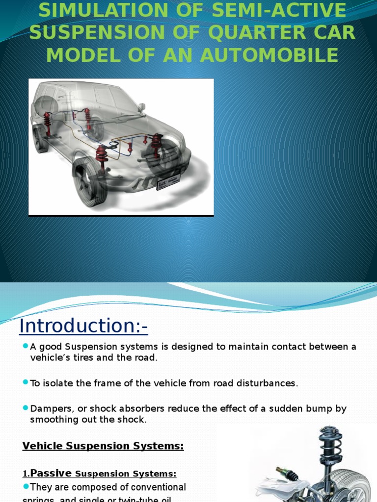 Semi Active Suspension | PDF | Suspension (Vehicle) | Physics