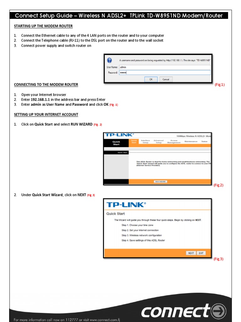 TP-Link Modem Setup Guide | PDF | Finance & Money Management ...