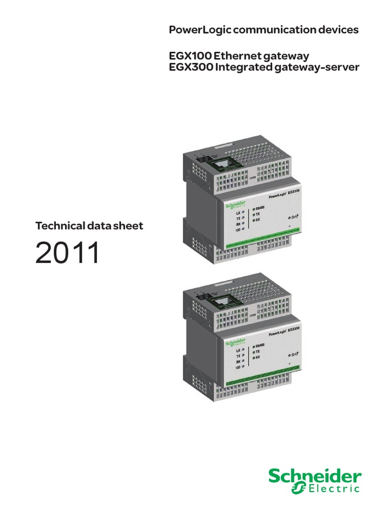EGX100EGX300 TechnicalDataSheet | PDF | Gateway (Telecommunications ...