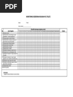 Form Checklist Monitoring Kebersihan Toilet | PDF